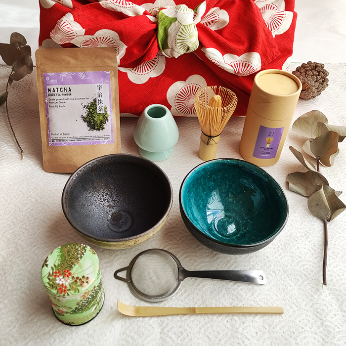 Matcha Lover Gift Box Deluxe with 2 Bowls - j-okini - Products from Japan