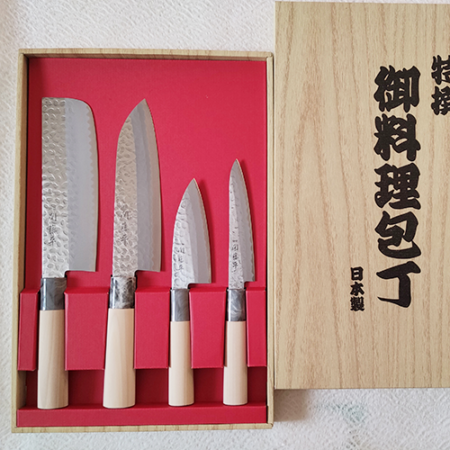 Japanese Kitchen Knife gift set YAXELL | Hammered - j-okini - Products ...